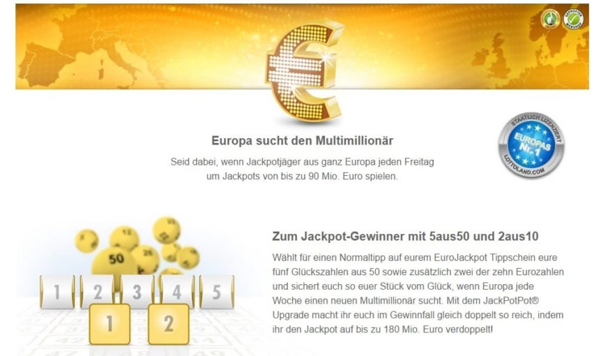 Eurolotto Spielen der Eurojackpot-Eurolottospielen.org